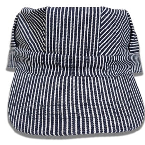 Blue Hickory Striped Train Conductor Hat - Etsy