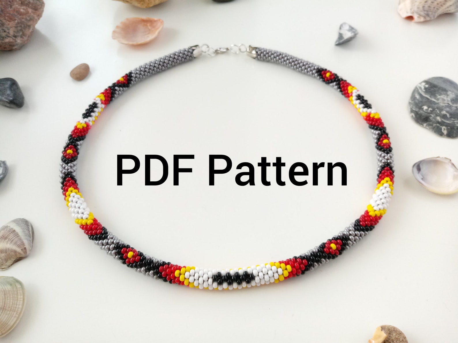Beaded Crochet Rope Pattern PDF Pattern Bead Crochet - Etsy