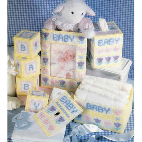 Plastic Canvas Baby Blocks Pattern - Etsy Canada