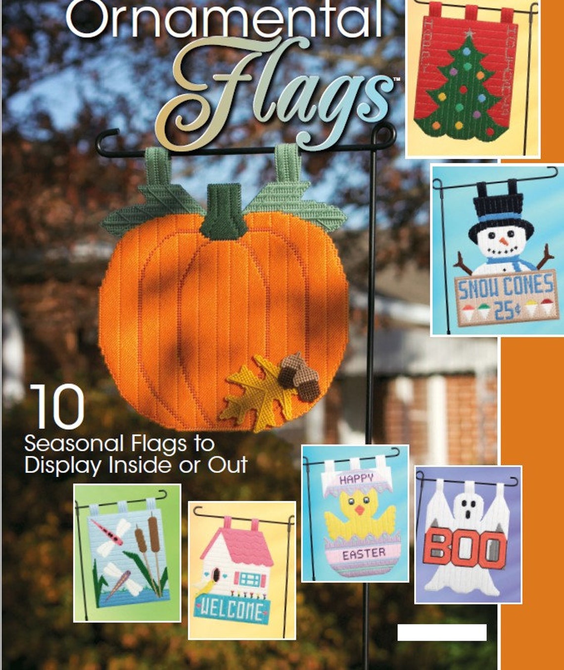 Ornamental Flags Plastic Canvas Pattern Seasonal Flags - Etsy