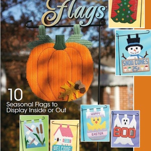 Ornamental Flags Plastic Canvas Pattern, Seasonal Flags, Halloween ...