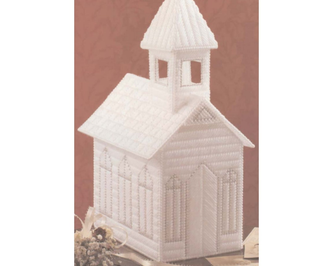 Church Keepsake Box Plastic Canvas Pattern - Etsy