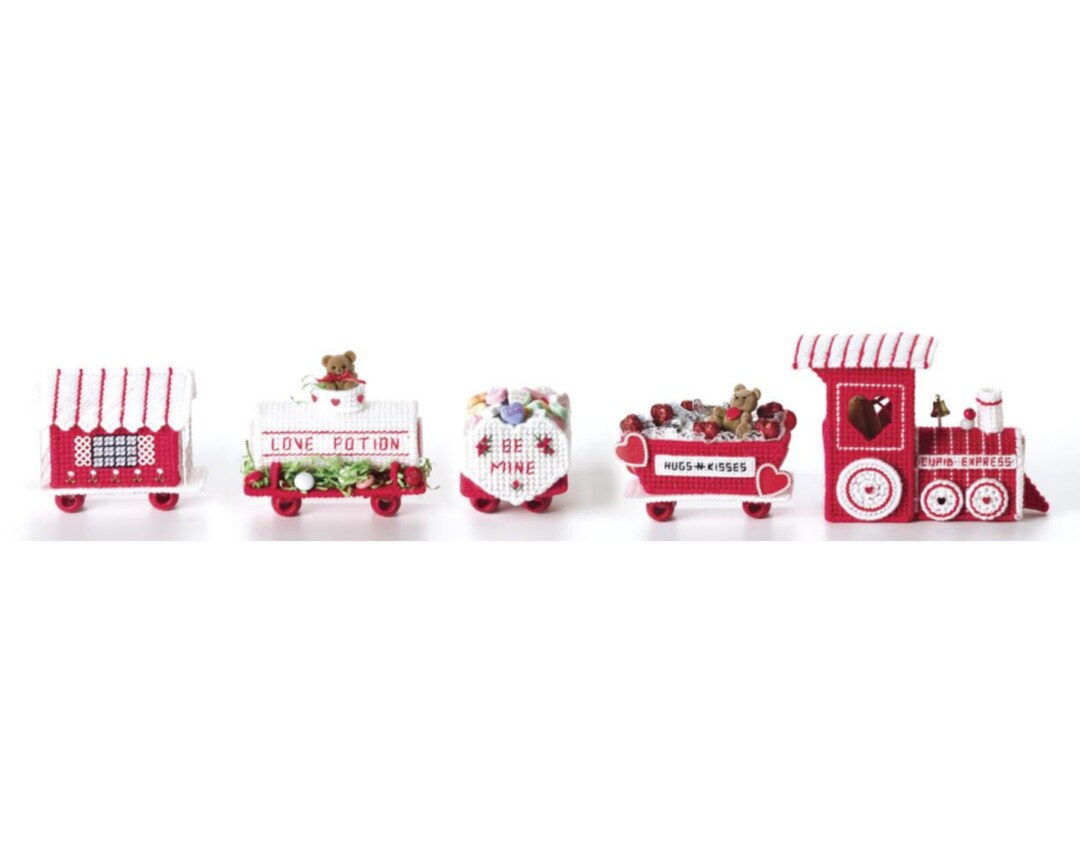 Cupid Express Train Plastic Canvas Pattern - Etsy