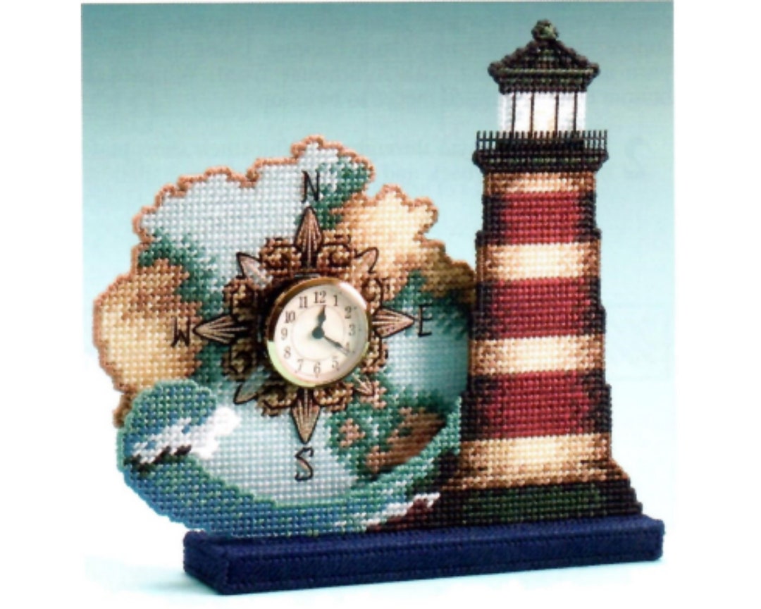Lighthouse Clock Plastic Canvas Pattern - Etsy
