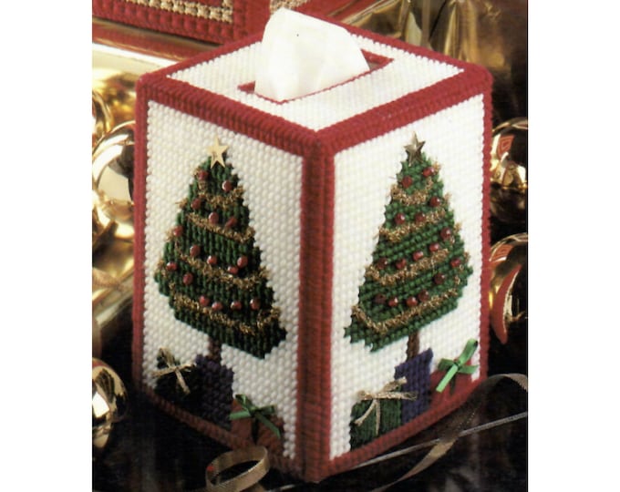 Christmas Tissue Box Covers Plastic Canvas Pattern - Etsy