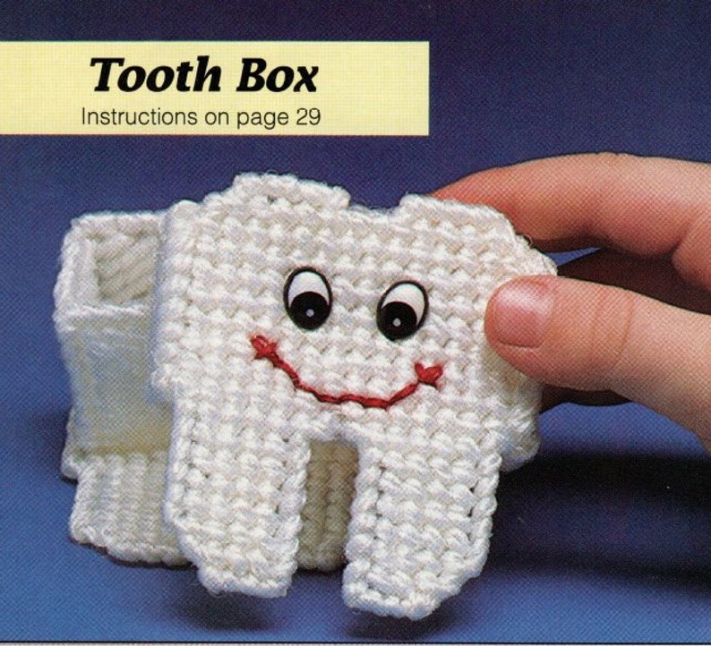 Tooth Fairy Box Plastic Canvas Pattern | Etsy