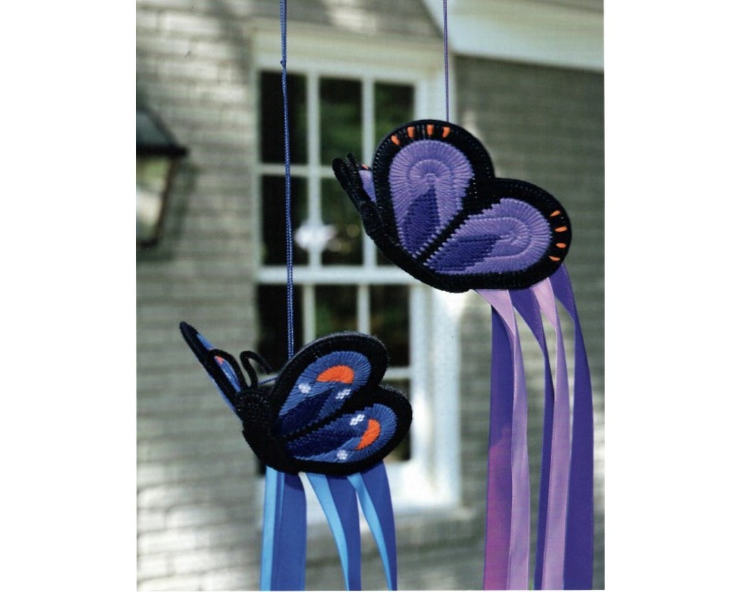 Butterfly Windsocks Plastic Canvas Pattern - Etsy