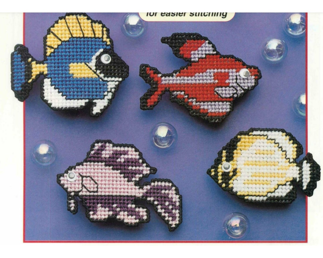 Tropical Fish Magnets Plastic Canvas Pattern - Etsy