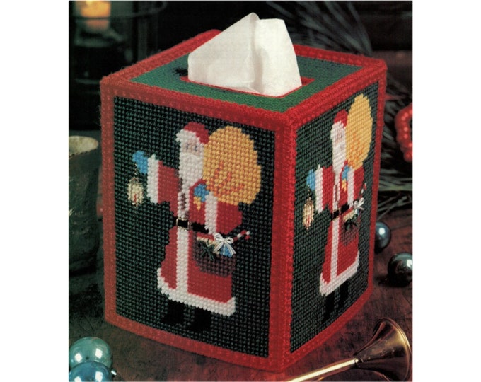 Christmas Tissue Box Covers Plastic Canvas Pattern - Etsy