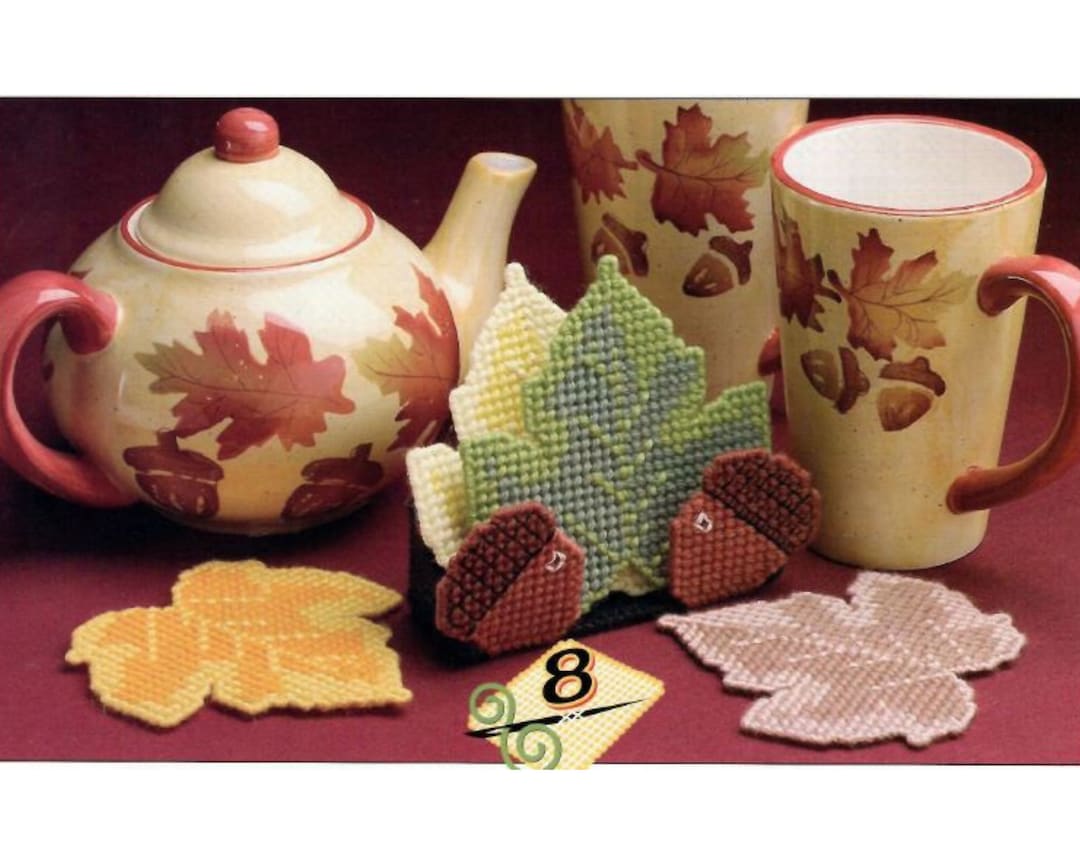 Autumn Leaves Coasters Plastic Canvas Pattern, Fall - Etsy