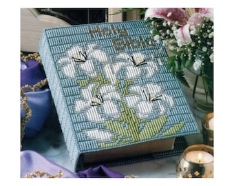 Plastic Canvas Book Cover Pattern Book PDF Country Cross & Heart Bible ...
