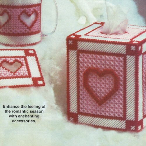 Braided Cross Stitch Tissue Box Cover Plastic Canvas Pattern - Etsy