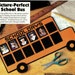 School Bus Picture Frame Plastic Canvas Pattern - Etsy