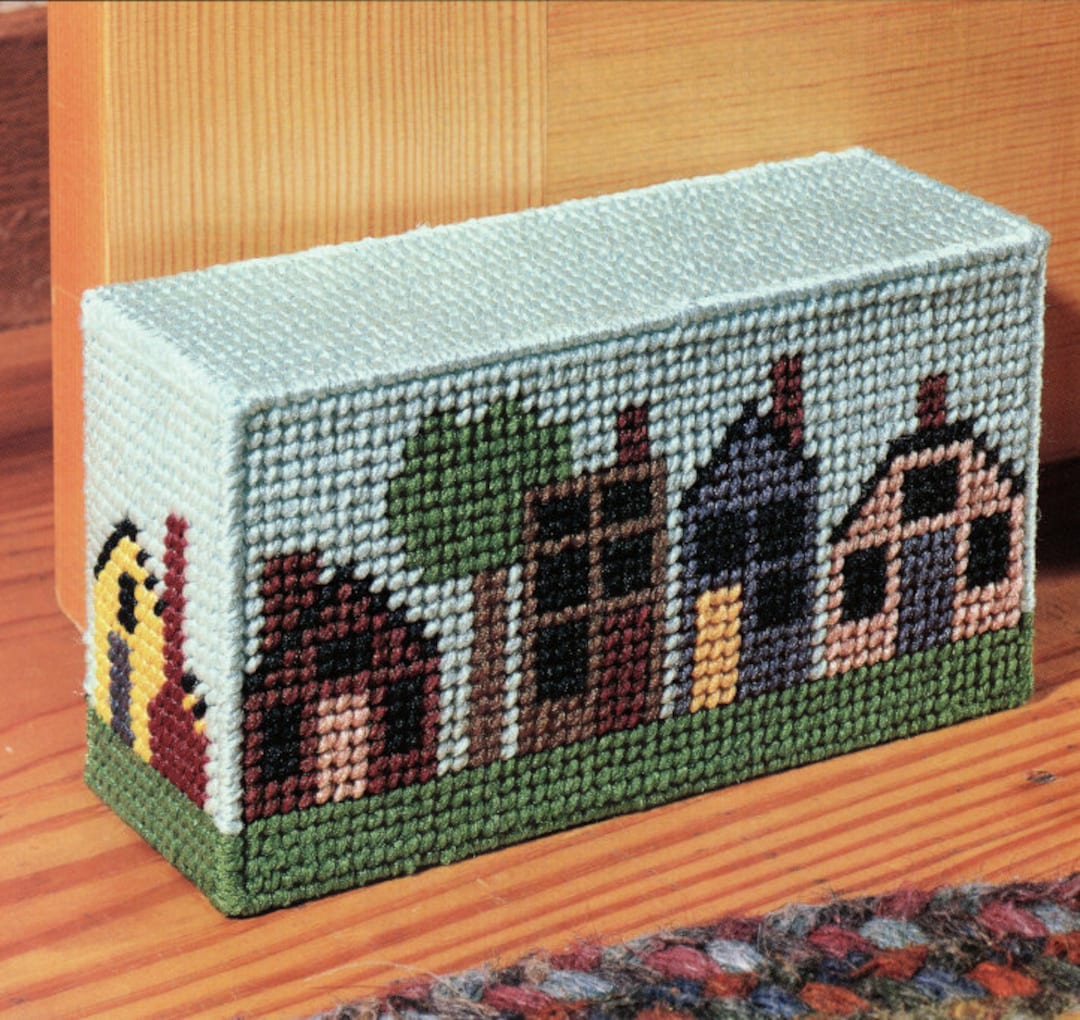 Neighborhood Doorstop Plastic Canvas Pattern - Etsy