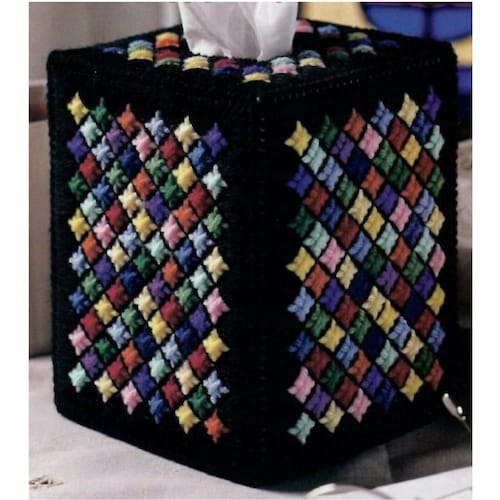 PATTERN: Daisy Tissue Box Cover in Plastic Canvas - Etsy