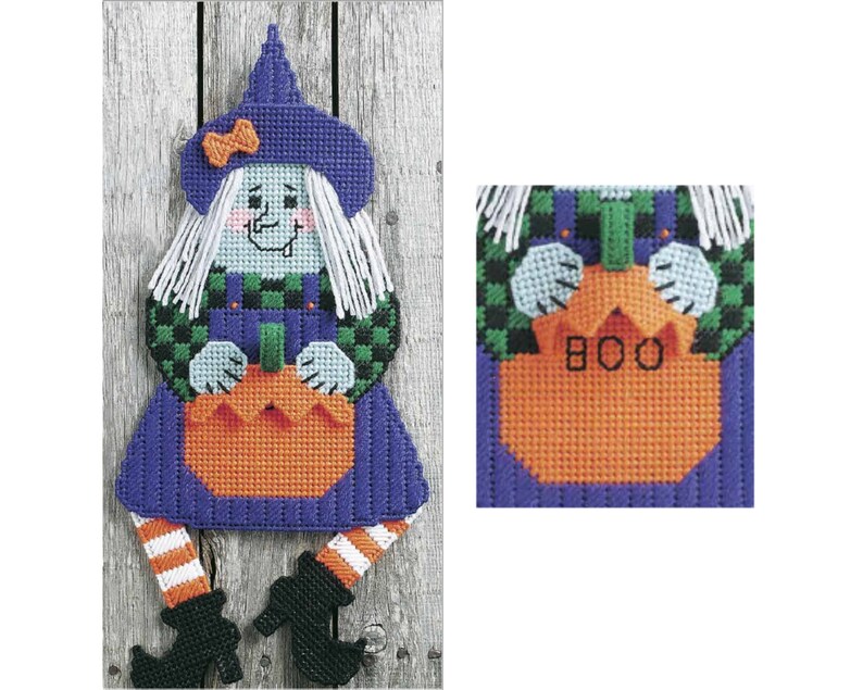 Boo Witch Door Greeter Plastic Canvas Pattern - Etsy