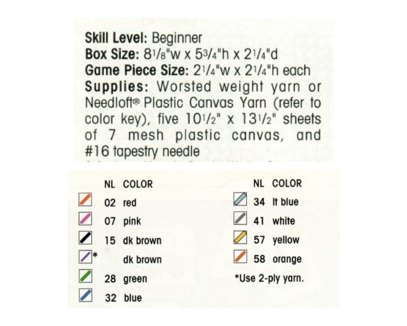 Memory Game Plastic Canvas Pattern - Etsy