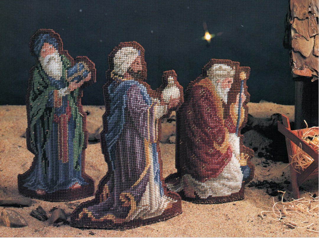 Three Wise Men Nativity Set Plastic Canvas Pattern - Etsy
