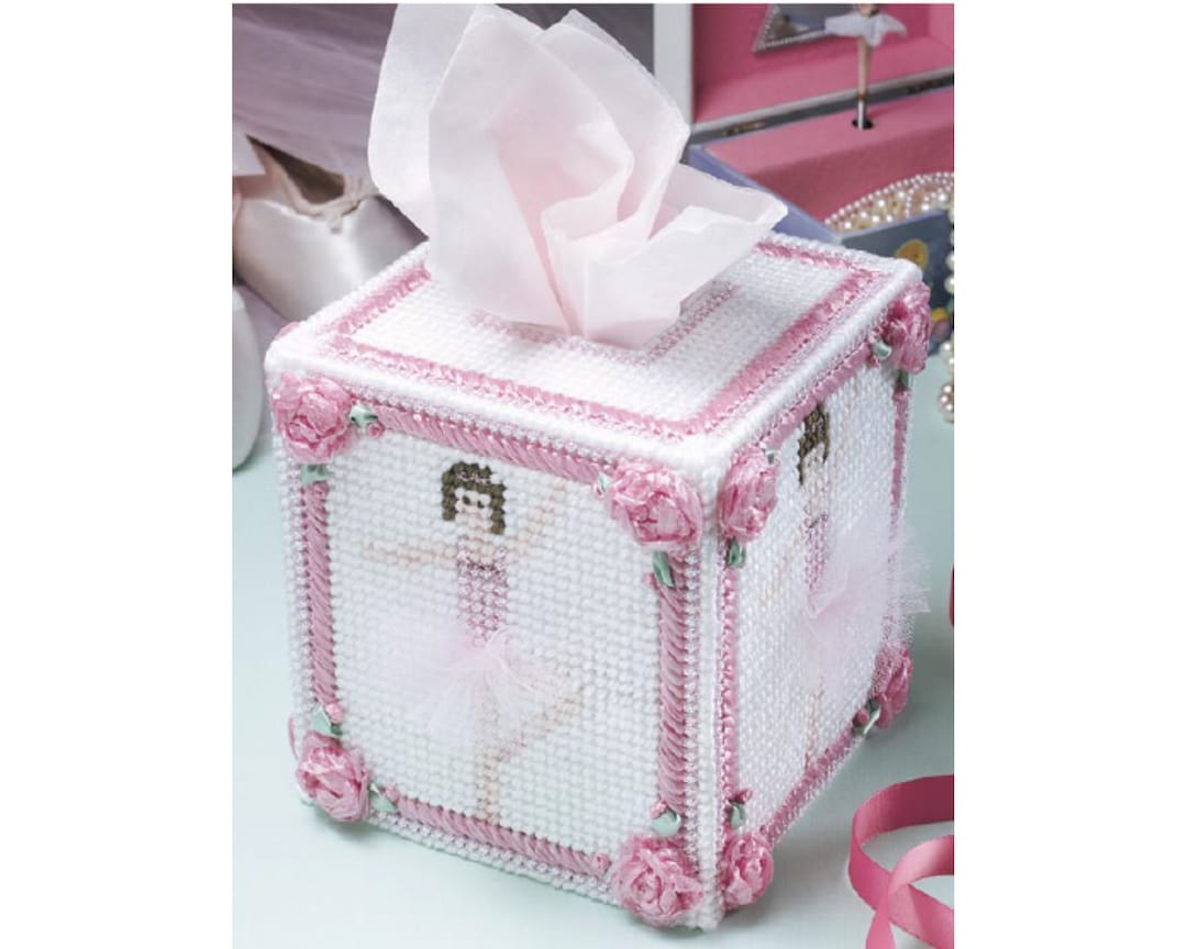 Ballet Dancer Tissue Box Cover Plastic Canvas Pattern - Etsy