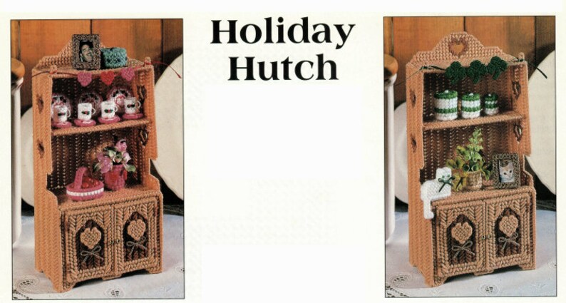 Holiday Hutch Plastic Canvas Pattern | Etsy