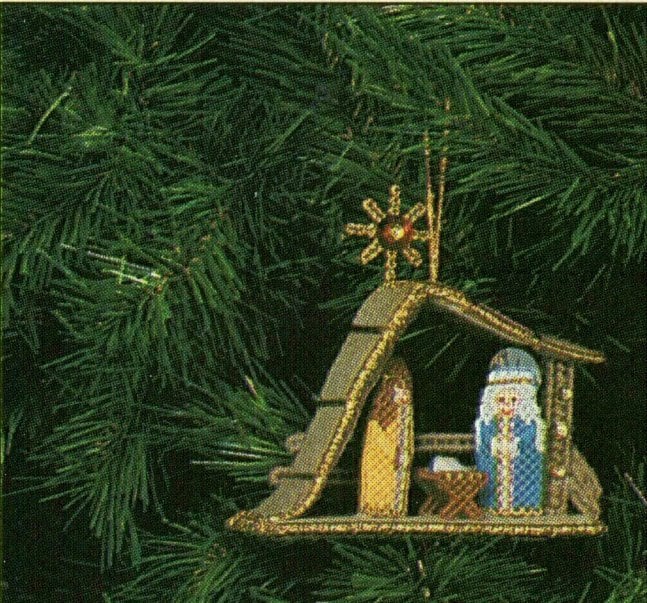 Creche Ornament Plastic Canvas Pattern Nativity Ornament - Etsy