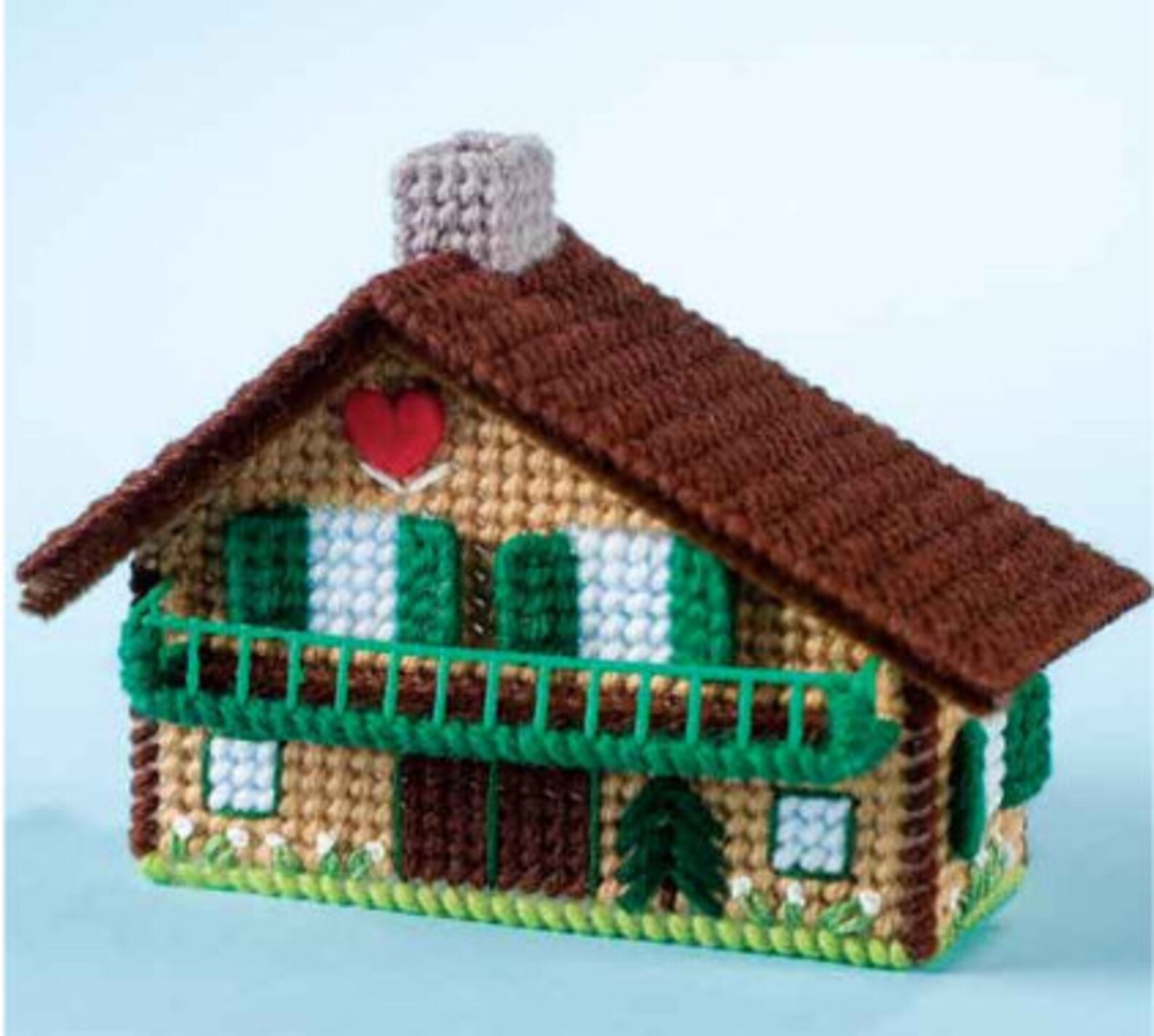 Hometown Villages Set Plastic Canvas Pattern, Country Cottage, Mountain ...