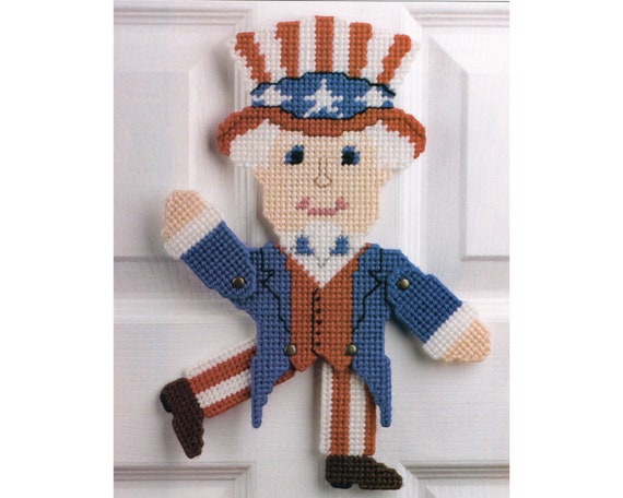 Uncle Sam Door Greeter Plastic Canvas Pattern - Etsy