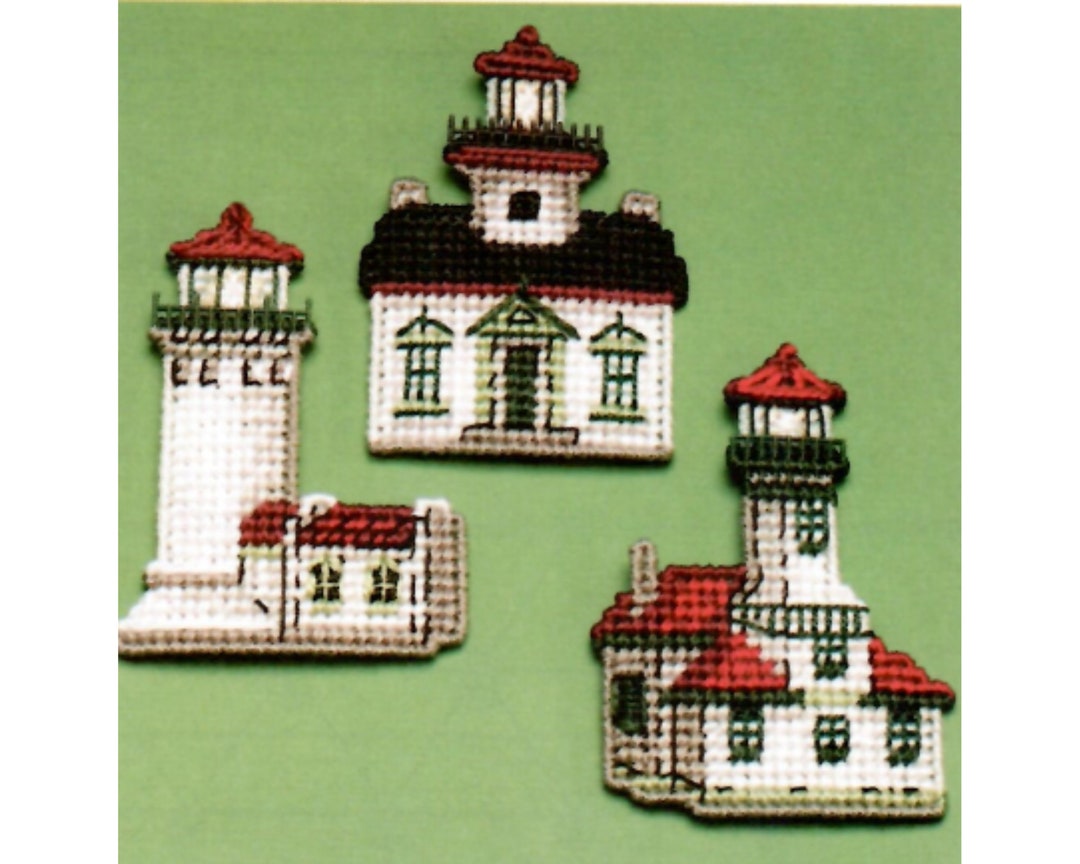 Lighthouse Magnets Plastic Canvas Pattern - Etsy