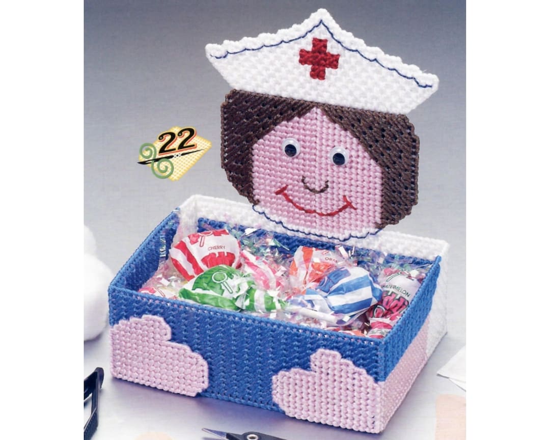Nurse Candy Dish Plastic Canvas Pattern, Nursing - Etsy