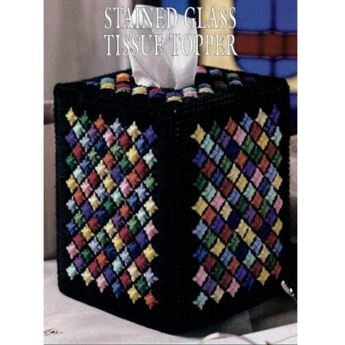 PATTERN: Fall Harvest Plastic Canvas Tissue Box Cover - Etsy