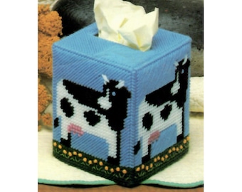 Window Box Cottage Tissue Box Cover Plastic Canvas Pattern - Etsy