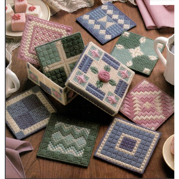 Plastic Canvas Coasters - Etsy