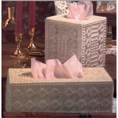 Winter PATTERN for Plastic Canvas Tissue Box Cover - Etsy