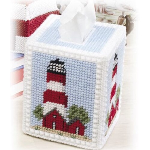 PATTERN: Daisy Tissue Box Cover in Plastic Canvas - Etsy