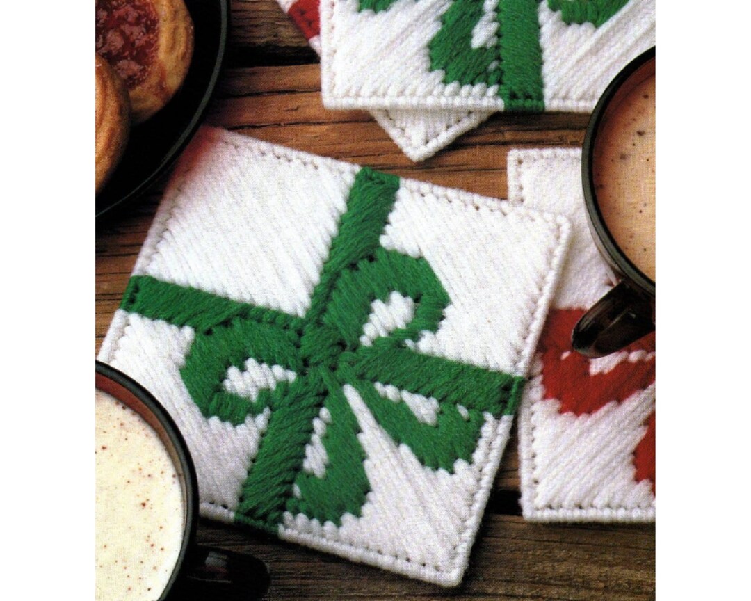 Christmas Gift Coasters Plastic Canvas Pattern - Etsy