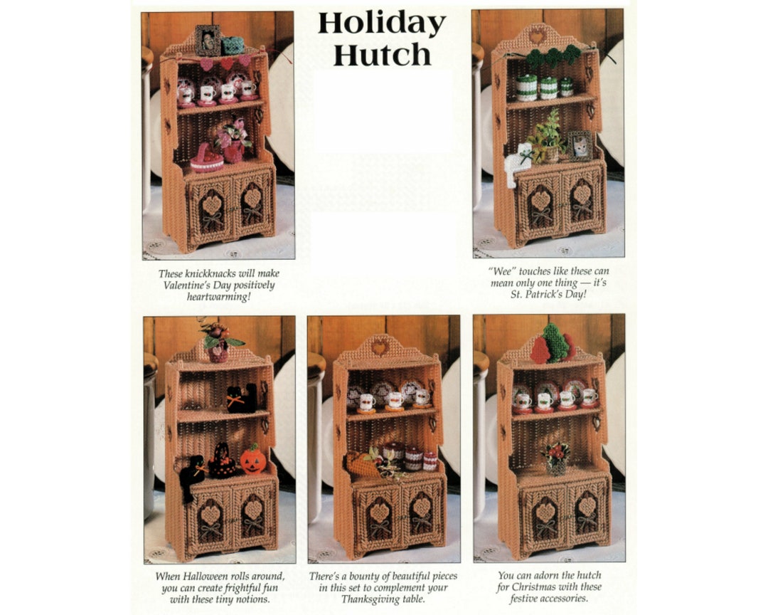 Holiday Hutch Plastic Canvas Pattern - Etsy