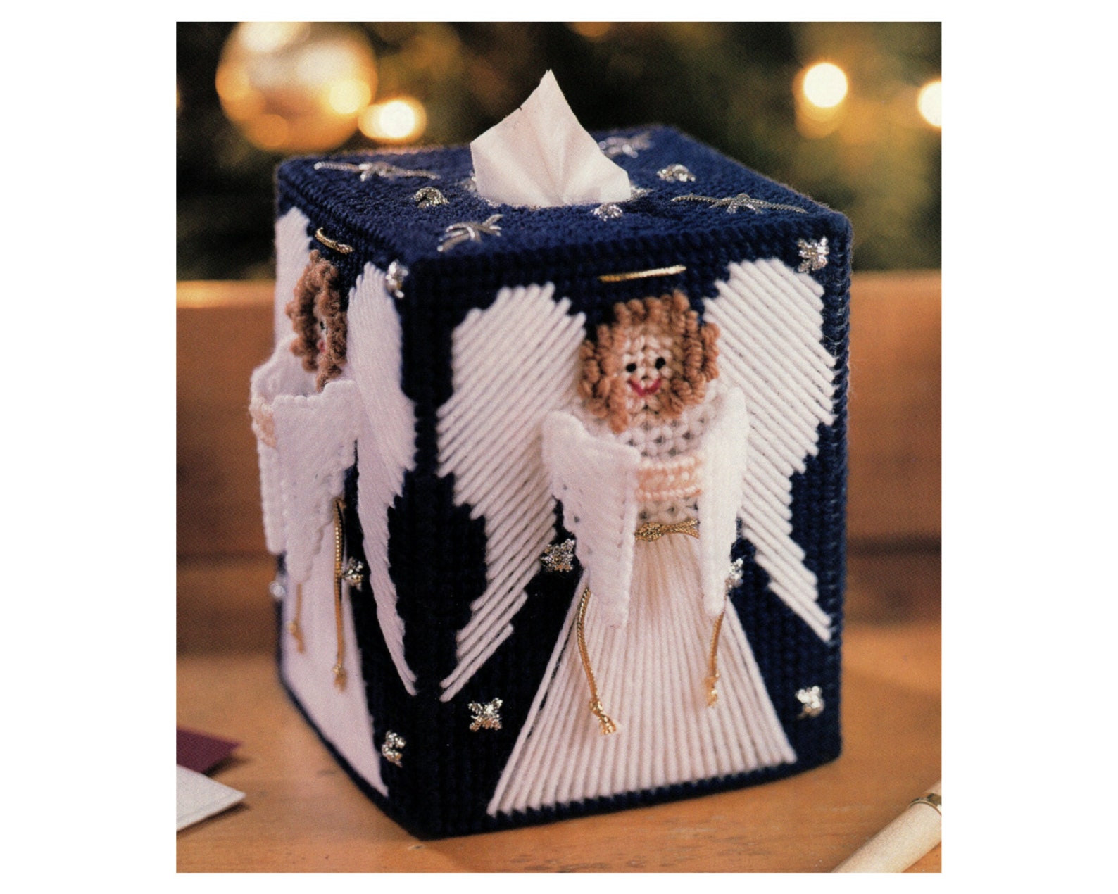 Angel Tissue Box Cover Plastic Canvas Pattern - Etsy