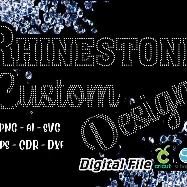 Rhinestone Svg - Etsy