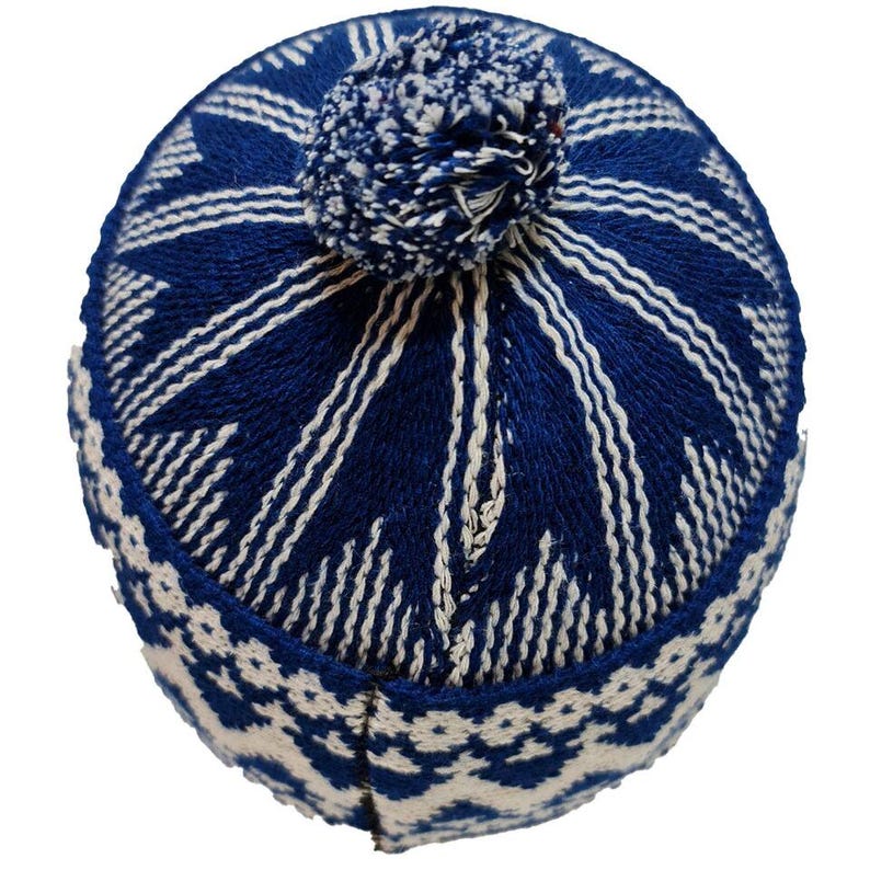 Blue Kufi Hat Traditional West African Beanie Muslim Prayer Cap Haji ...