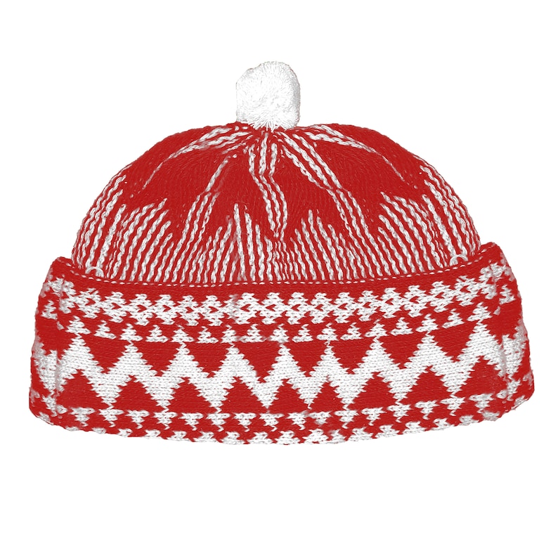 Haji Cap, Light Red Skull Kufi Hat for Men, Muslim Prayer Beanie West ...