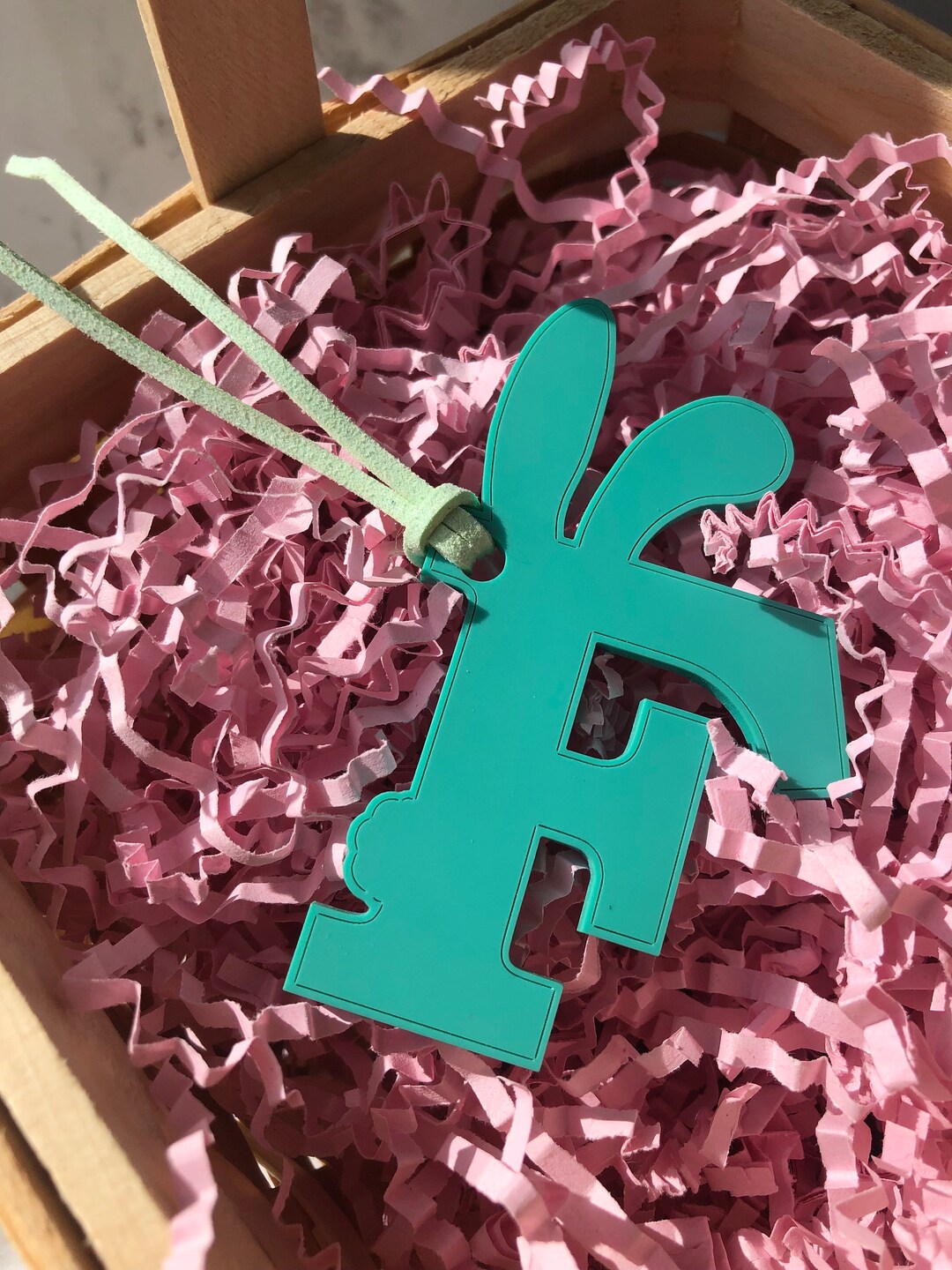 Easter Basket Tags - Letter Tags, Bunny Ear Letters, Personalized ...