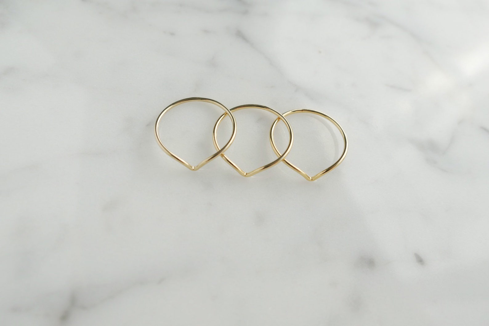 14k Gold Filled Ring Chevron Gold Ring Dainty Gold Ring - Etsy