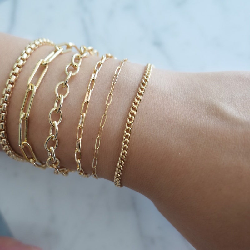 Gold Chain Bracelet - Etsy