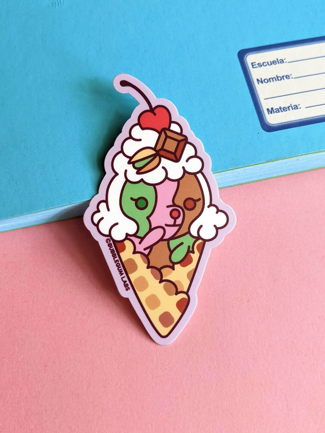 Spumoni Doodle Vinyl Sticker - Kawaii Sweets Vinyl Sticker - Cute ...