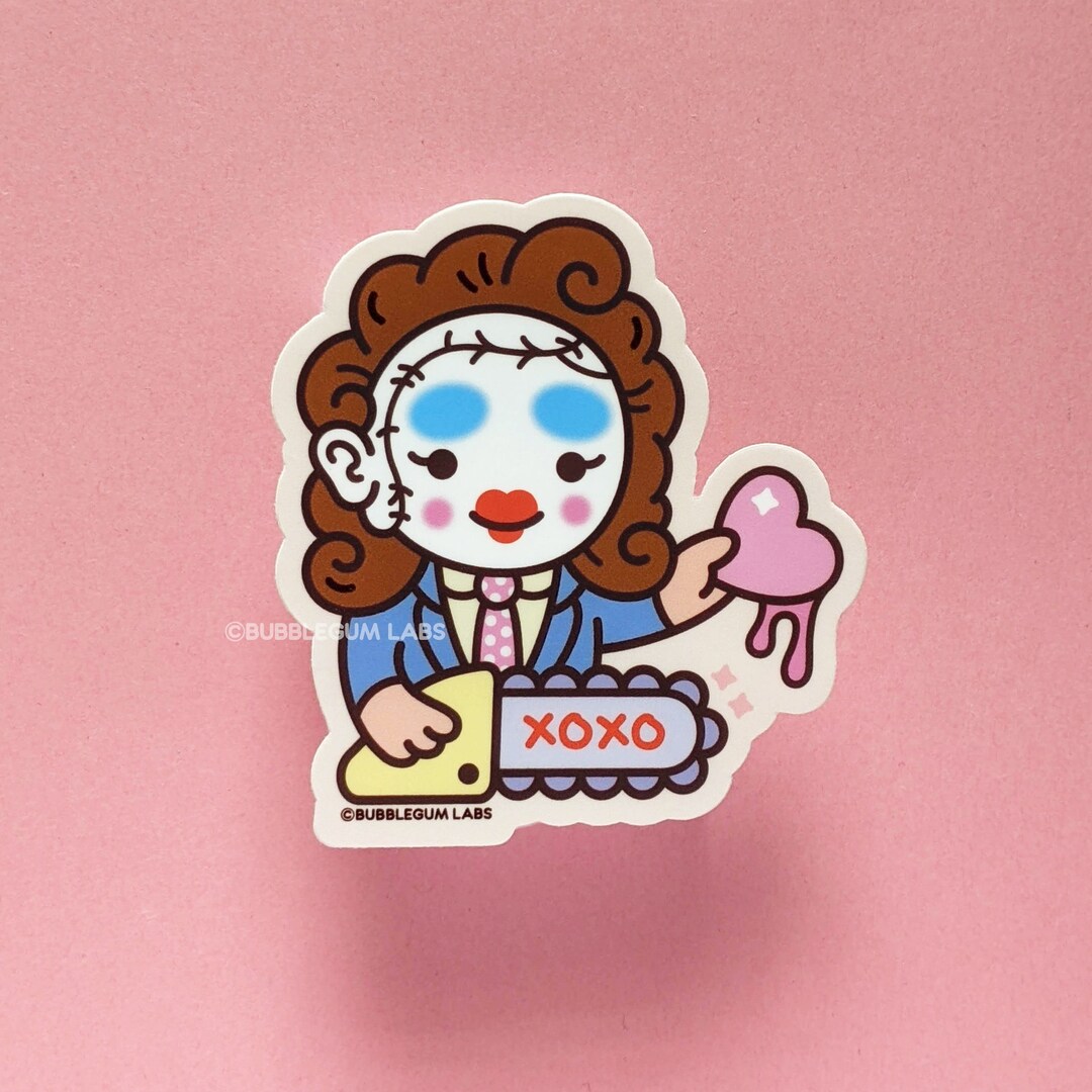 Purty Fella (matte Vinyl Sticker) - Slasher Sticker - Kawaii Horror ...