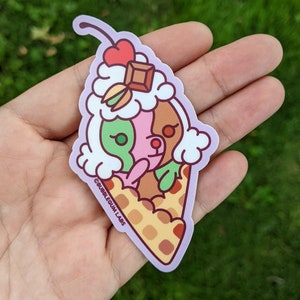 Spumoni Doodle Vinyl Sticker - Kawaii Sweets Vinyl Sticker - Cute ...