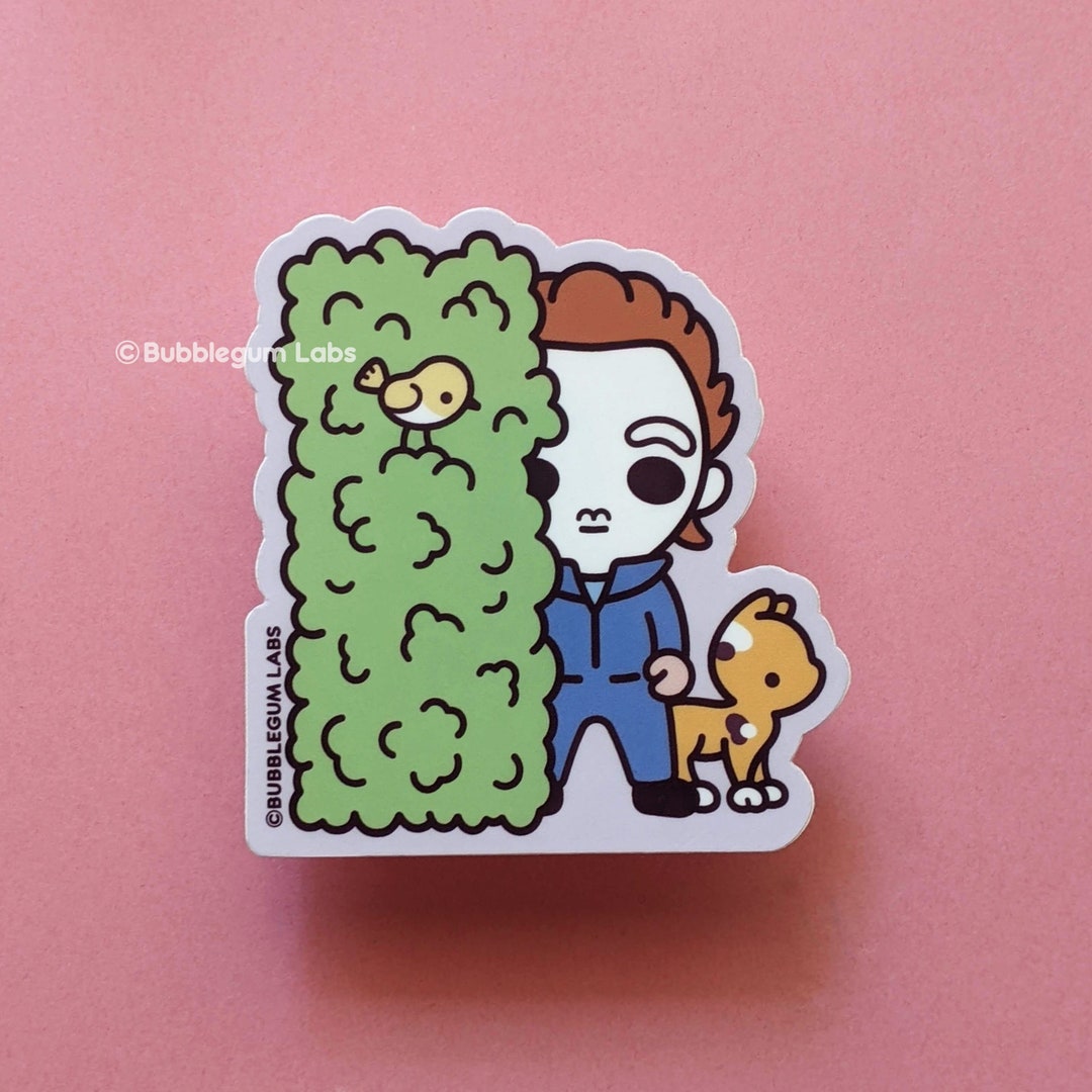 The Hedge Scene (vinyl Sticker) - Horror Movie Sticker - Iconic Slasher ...