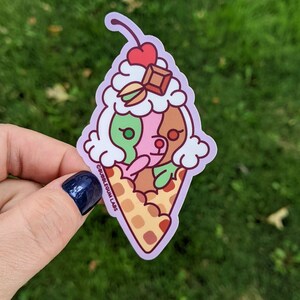 Spumoni Doodle Vinyl Sticker - Kawaii Sweets Vinyl Sticker - Cute ...