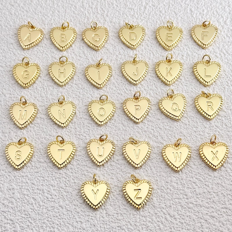 Initial Charm - Etsy