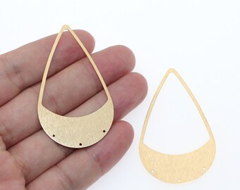 Brass Drop Charms Raw Brass Drop Earrings and Pendant - Etsy